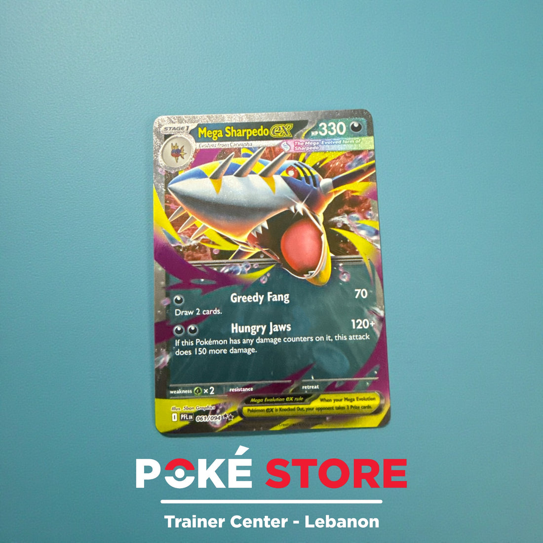 Mega Sharpedo ex #061 ENG – Pokéstore LB