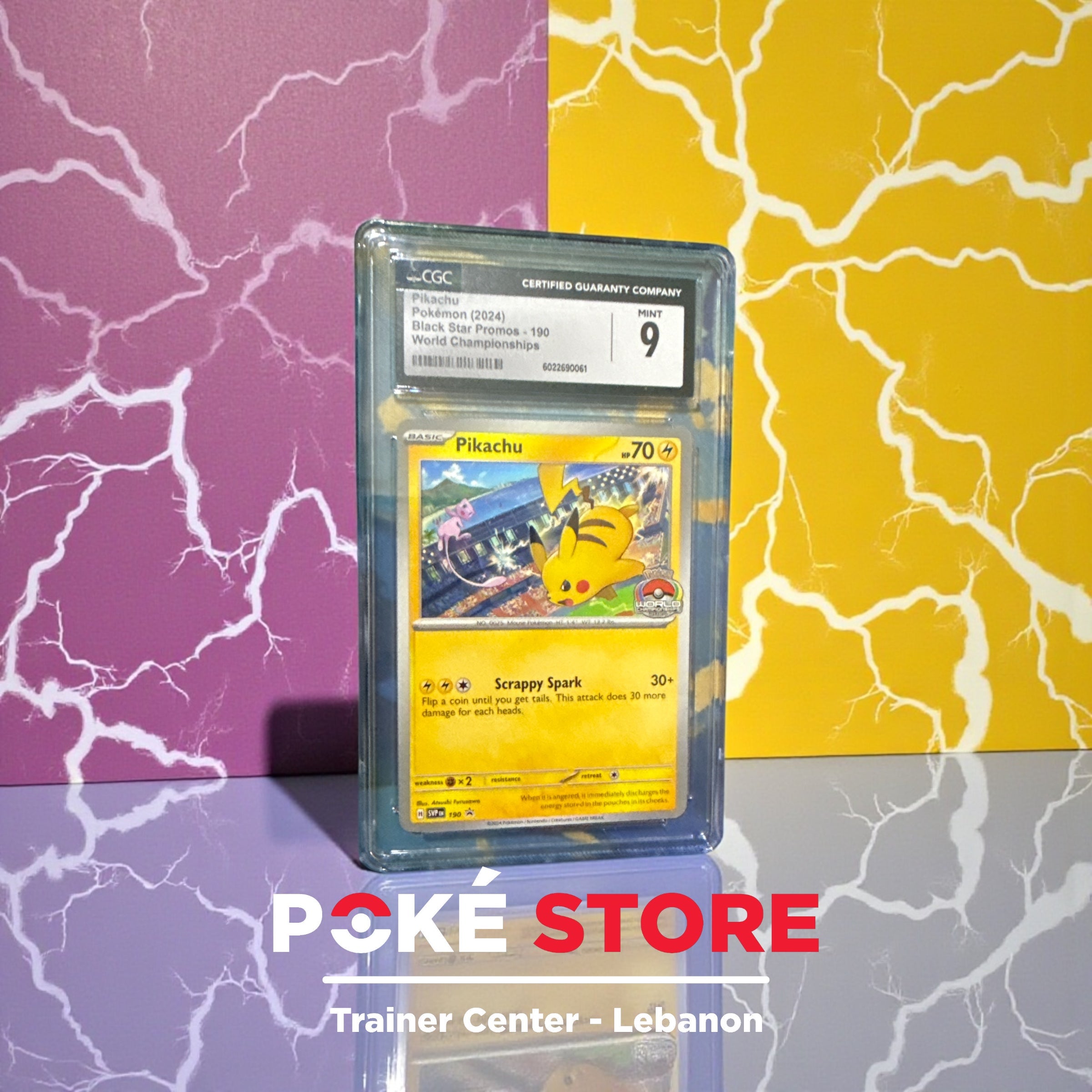 Pikachu Promo #190 - CGC 10 (Mew In The Background) – Pokéstore LB